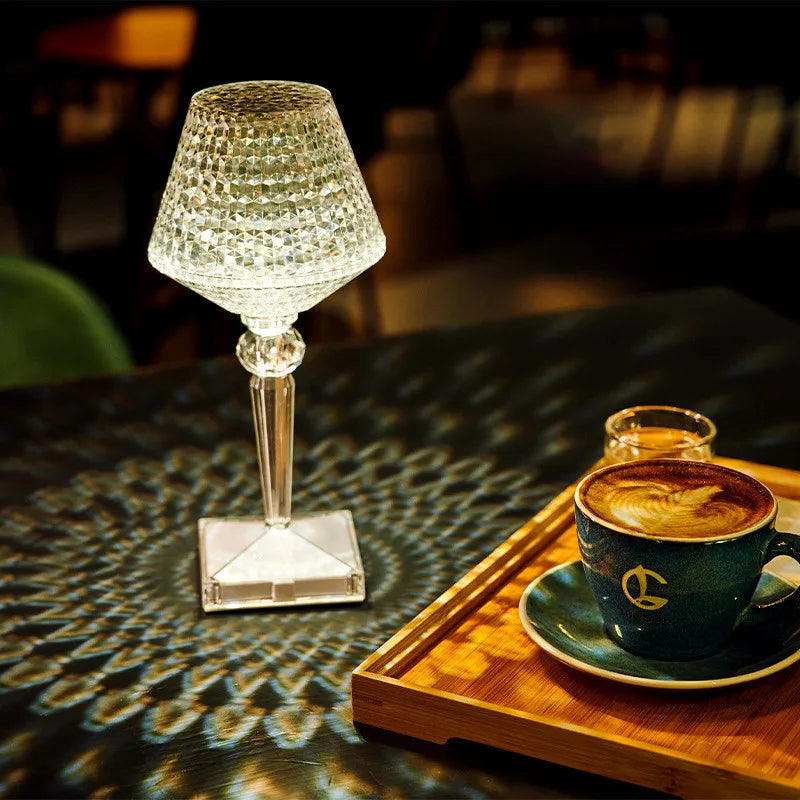 Crystal Prism Table Lamp